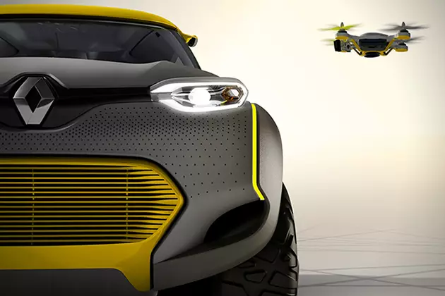 Renault Kwid Concept yokhala ndi Magalimoto Oyang'ana Drone 2
