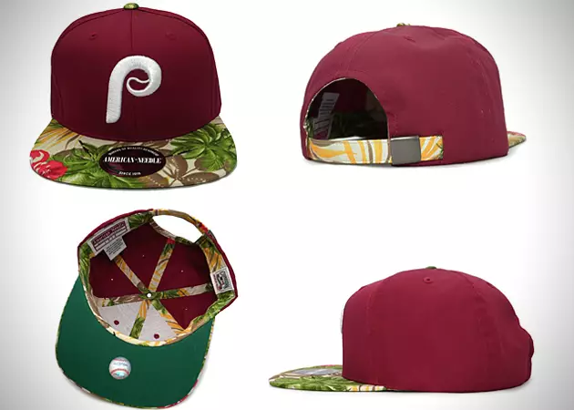 Hawaiian Floral Patterned MLB Hat Collection ni American Needle (3)