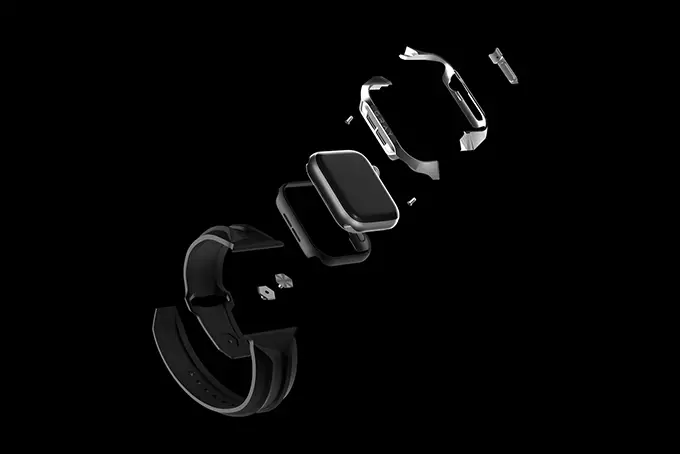 Carcasă gri pentru Apple Watch Cyber Titanium 11432_5