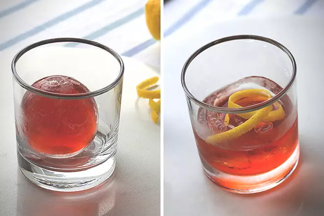 Sfera e koktejit Negroni 1