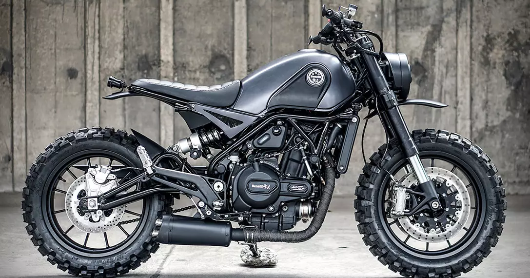 Benelli Leoncino "Dark Simba" Scrambler by K-Speed