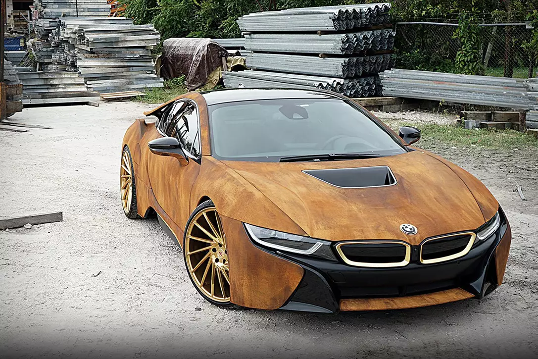 Rust ئورالغان BMW i8 By MetroWrapz 4