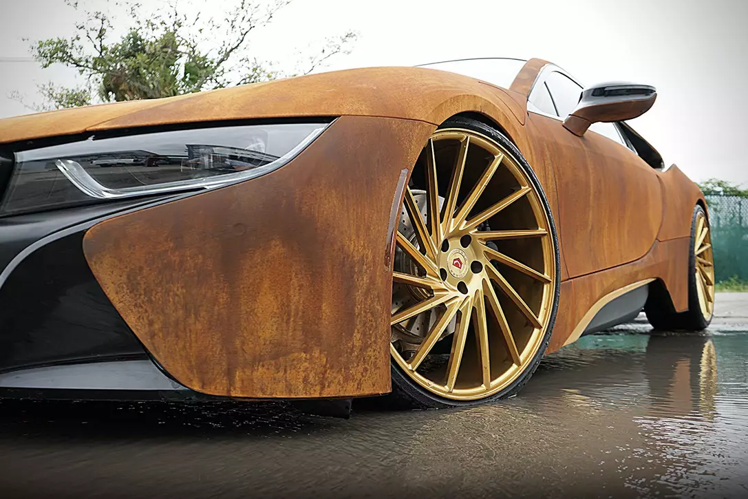 Rust Wrapped BMW i8 By MetroWrapz 1