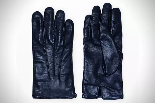 Gants Club Monaco en cuir délavé