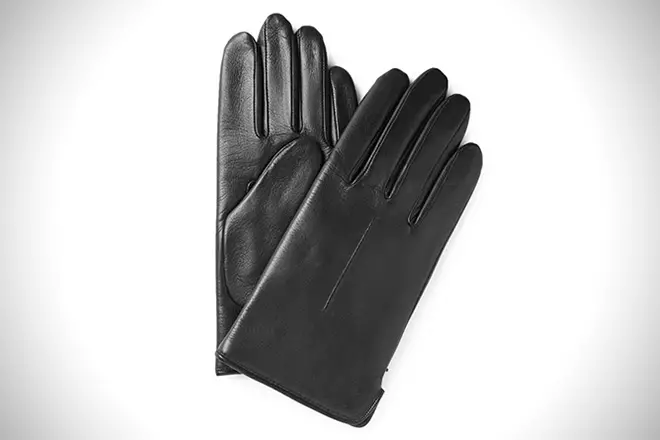 Gants en cuir doublés de laine APC