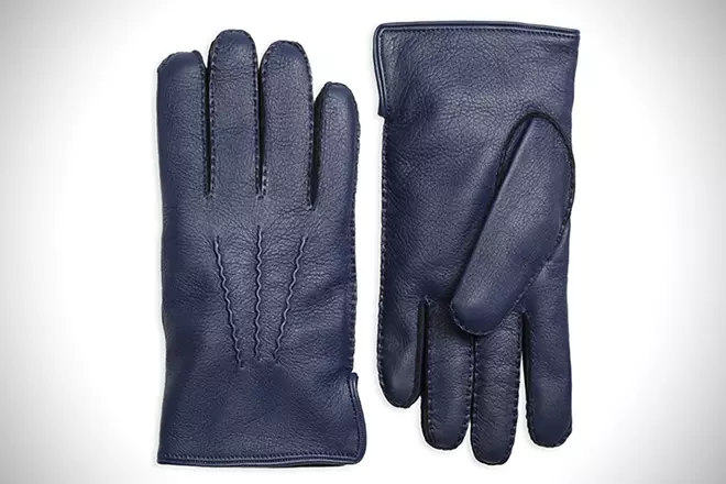 Gants Brooks Brothers en peau de daim doublés de cachemire