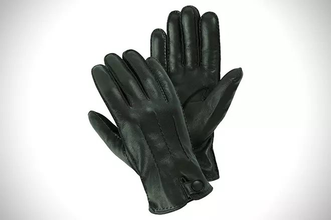 Suit Supply Gants en cuir vert