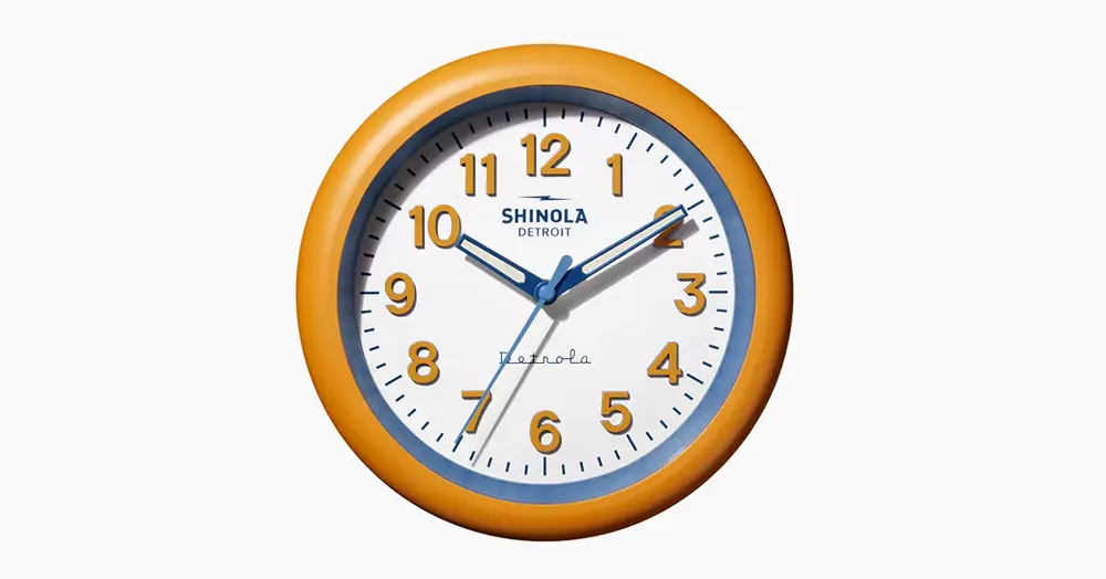 Shinola Detrola sienas pulkstenis