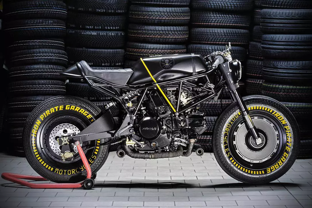 Ducati 750 SS Kraken تەرىپىدىن تۆمۈر دېڭىز قاراقچىسى ماشىنا ئىسكىلاتى