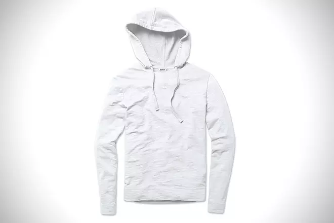 Buck Mason White Slub Hoodie