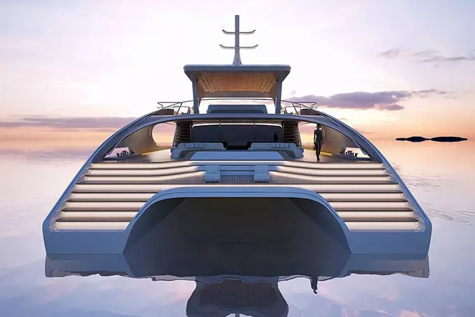 Rossinavi x Zaha Hadid ສະຖາປະນິກ Oneiric Catamaran 167_2