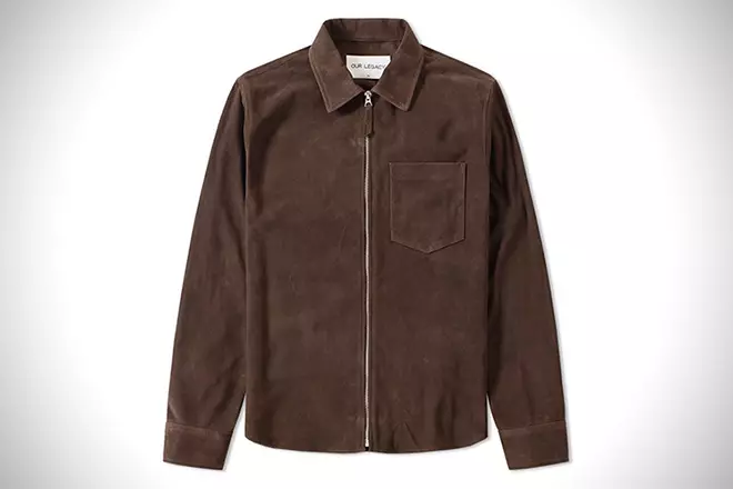 Cholowa Chathu cha Suede Zip Shirt