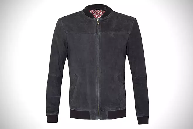 Ted Baker Vipers Suede Bomber Jacket