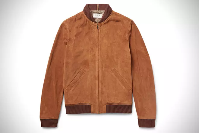 A.PC Louis W. Suede Bomber Jacket