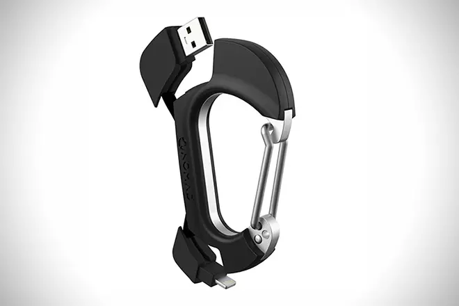 Nomadclip Lightning ទៅ USB Carabiner Clip