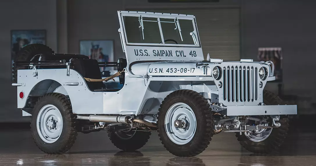 Blok lelang: 1943 Ford GPW Angkatan Laut Jeep