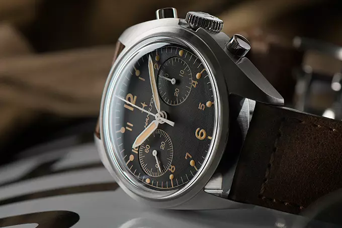 Ceas cronograf mecanic Hamilton Khaki Pilot Pioneer 19584_1