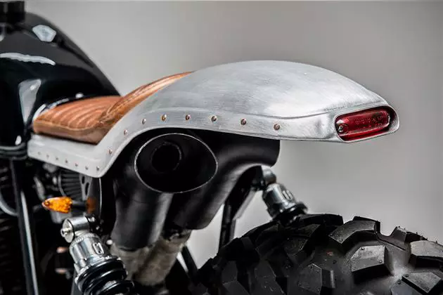 Los Muertos Motorcycles 5 દ્વારા Honda XL500 Swart Gevaar