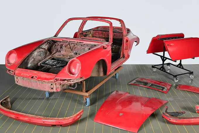 Restauração de fábrica Porsche Classic 1967 911 S Targa 21303_3