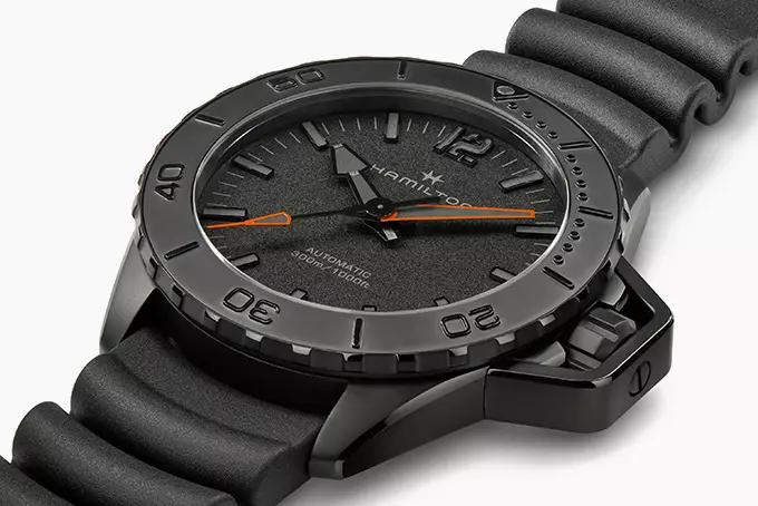 Аўтаматычны гадзіннік Hamilton Haki Navy Frogman 21597_1