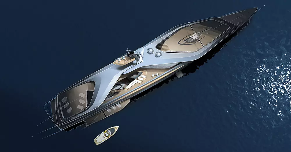 Oceanco x Pininfarina x اليخت السوبر KAIROS الجانبي