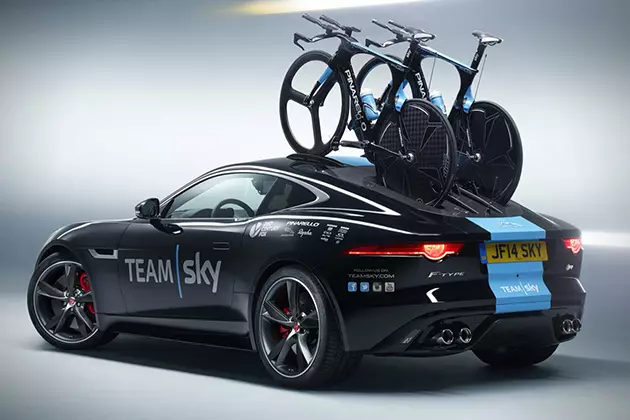 Тур де Франс 4 үчүн Jaguar F-Type Team Sky Edition