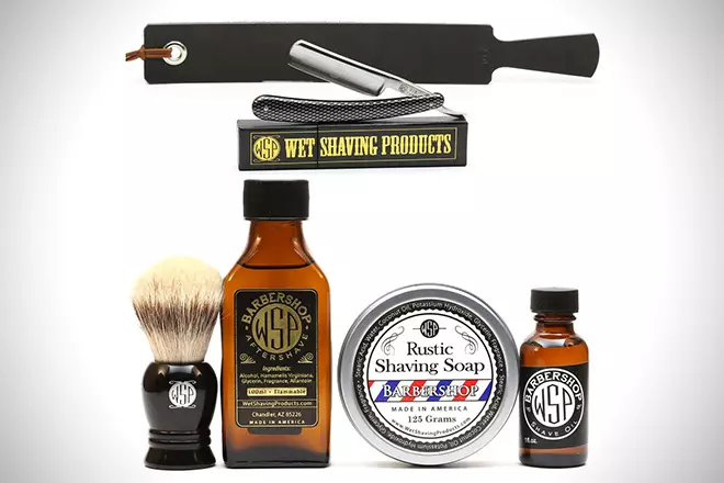 Kit de lâmina reta Deluxe para produtos de barbear