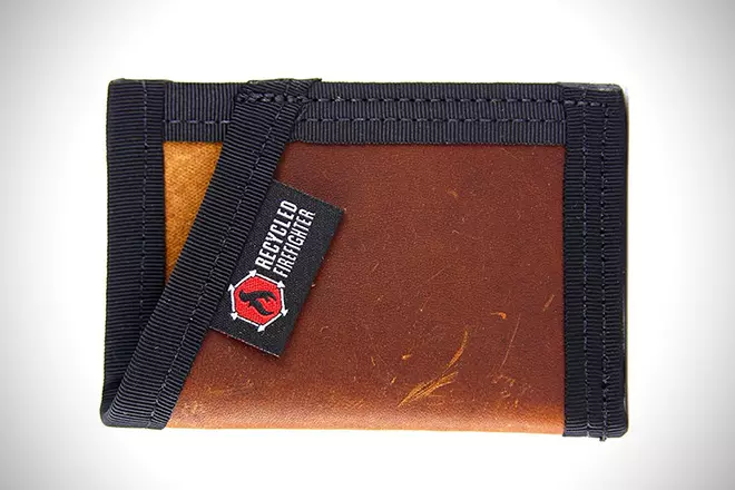 Recycled Firefighter Full Grain Leather Wallet