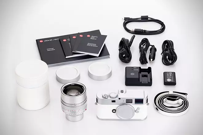 Leica M9-P Dawb Limited Edition Lub Koob Yees Duab 5