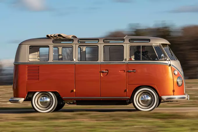 1966 Volkswagen T1 Samba Bus e-BULLI Pojazd koncepcyjny 4616_1