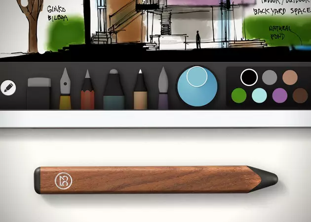 Drvena olovka s gumicom za brisanje od FiftyThree 2