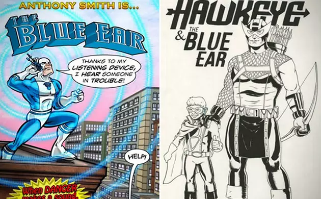História em Quadrinhos de Orelha Azul