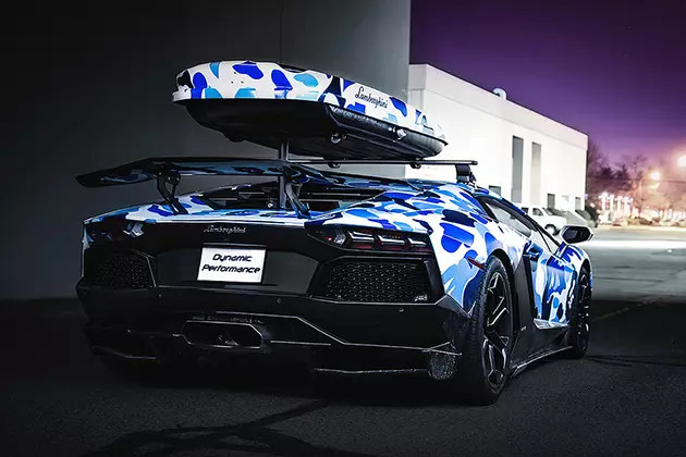 Lamborghini x BAPE Arctic Camo Aventador Con Ski Box 5