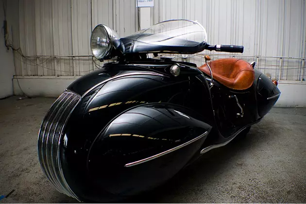Zakázkový motocykl KJ Henderson ve stylu Art Deco 1930