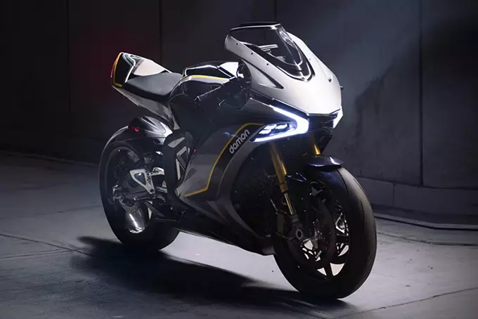 Damon Motorcycles Hypersport Premier Arctic Sun & Midnight Sun 5799_1