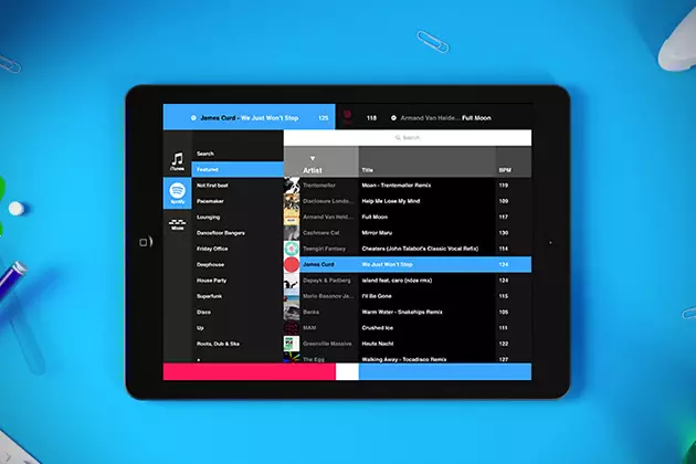 Aplikácia Pacemaker iPad DJ s aplikáciou Spotify 4