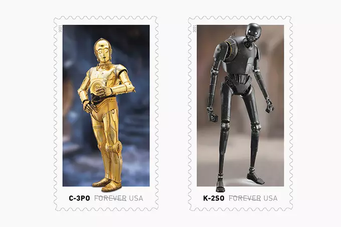Timbres Star Wars Droids USPS Forever 6557_1
