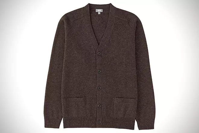 Uniqlo Lambswool V-Nec Cardigan