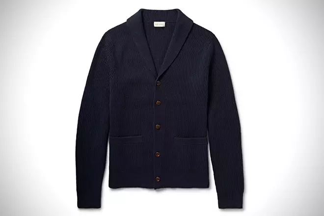 Cardigan Club Monaco Shawl-Collar z merino vlny