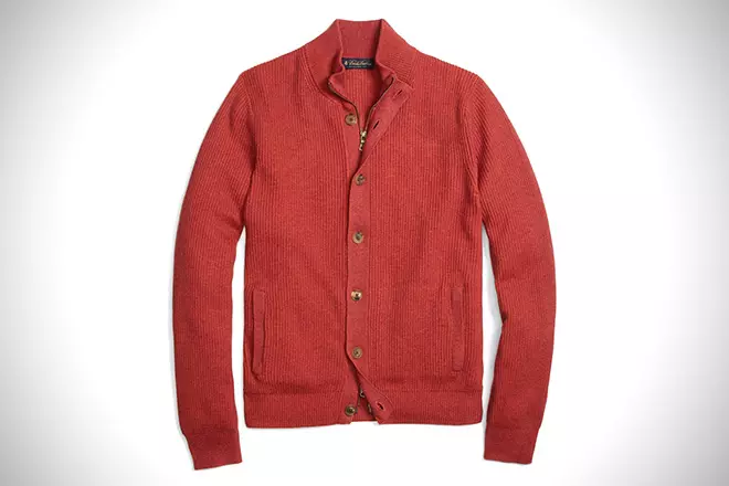 Mockneck Cardigan od Brooks Brothers