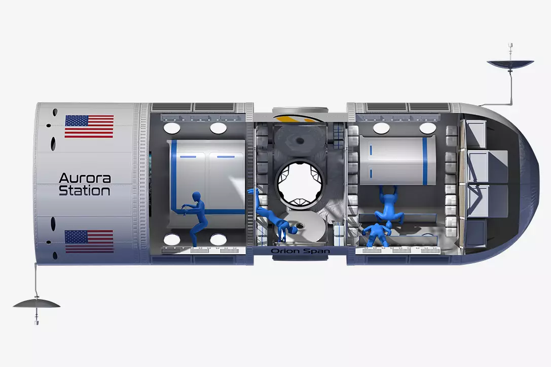 Хотел на космическата станция Aurora на Orion Span 8189_1