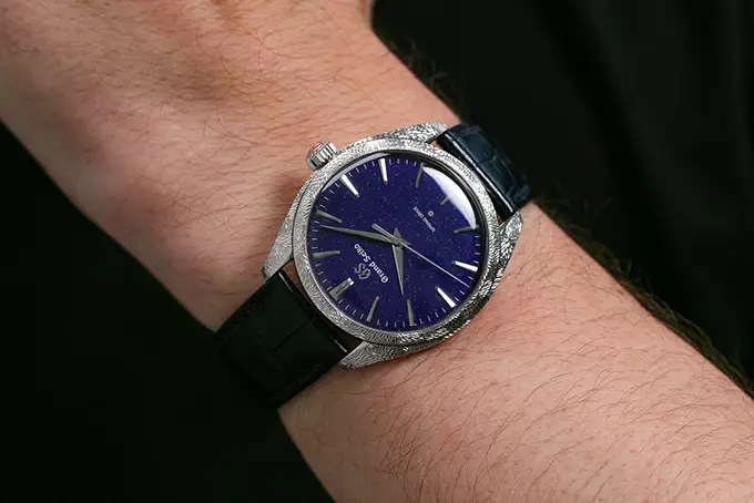 A Grand Seiko bemutat egy 50 darabos, 140. évfordulós gravírozott platina karórát 8259_3