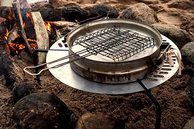 የፊት ሯጭ መለዋወጫ ጎማ BBQ Grate 4